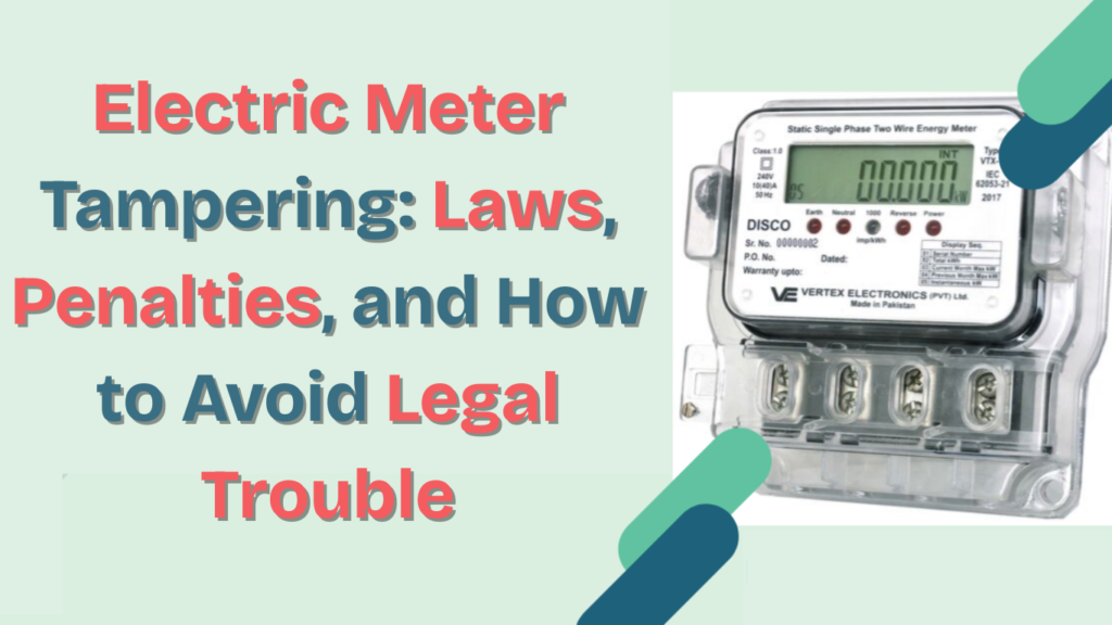 Digital Electric Meter Tampering Possible Meter Tampering Detected In