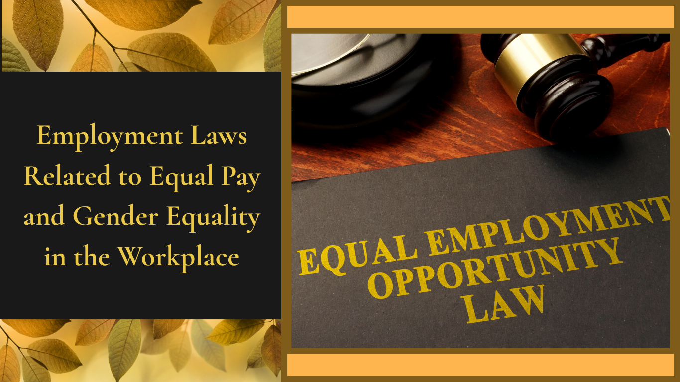 Employment Laws Related To Equal Pay And Gender Equality In The Workplace