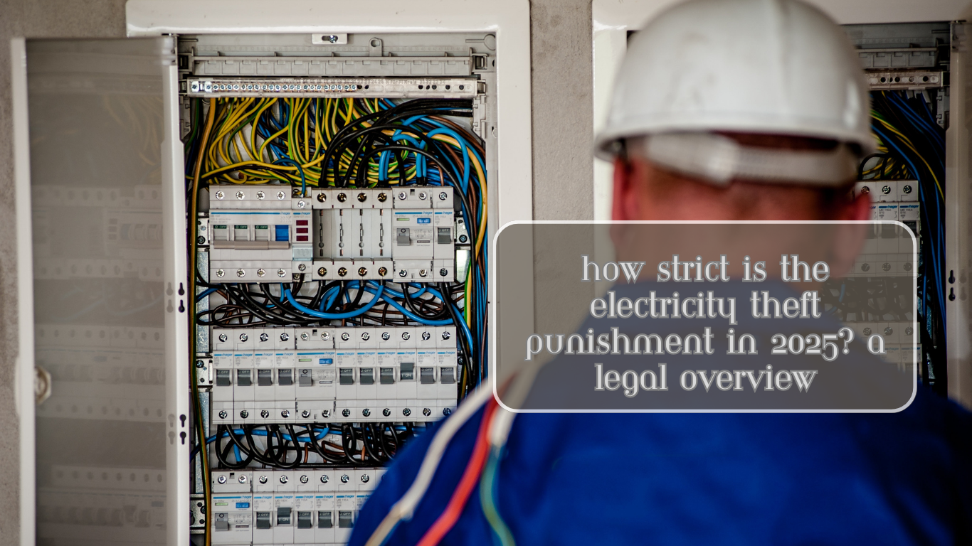 How Strict Is The Electricity Theft Punishment In 2025 A Legal Overview
